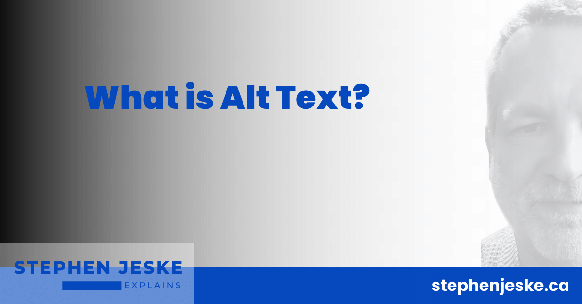 What is Alt Text? - Alt Text Definition from Stephen Jeske