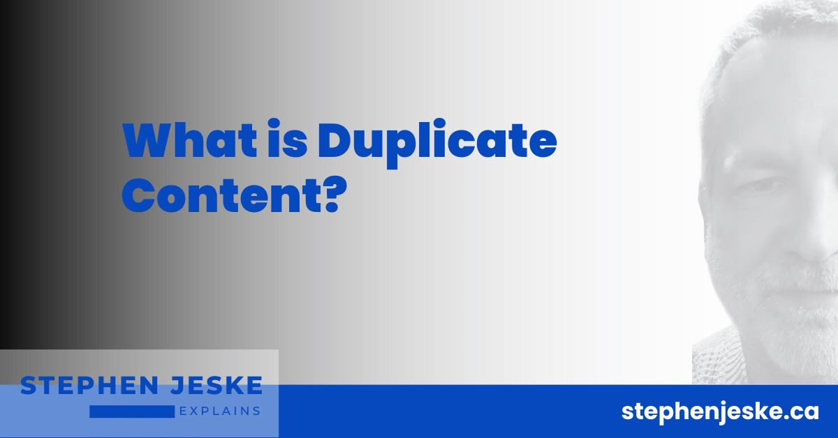 What is Duplicate Content? - Duplicate Content Definition from Stephen ...